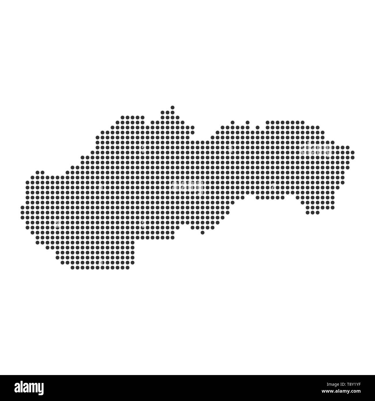 Simple outline map slovakia hi-res stock photography and images - Alamy