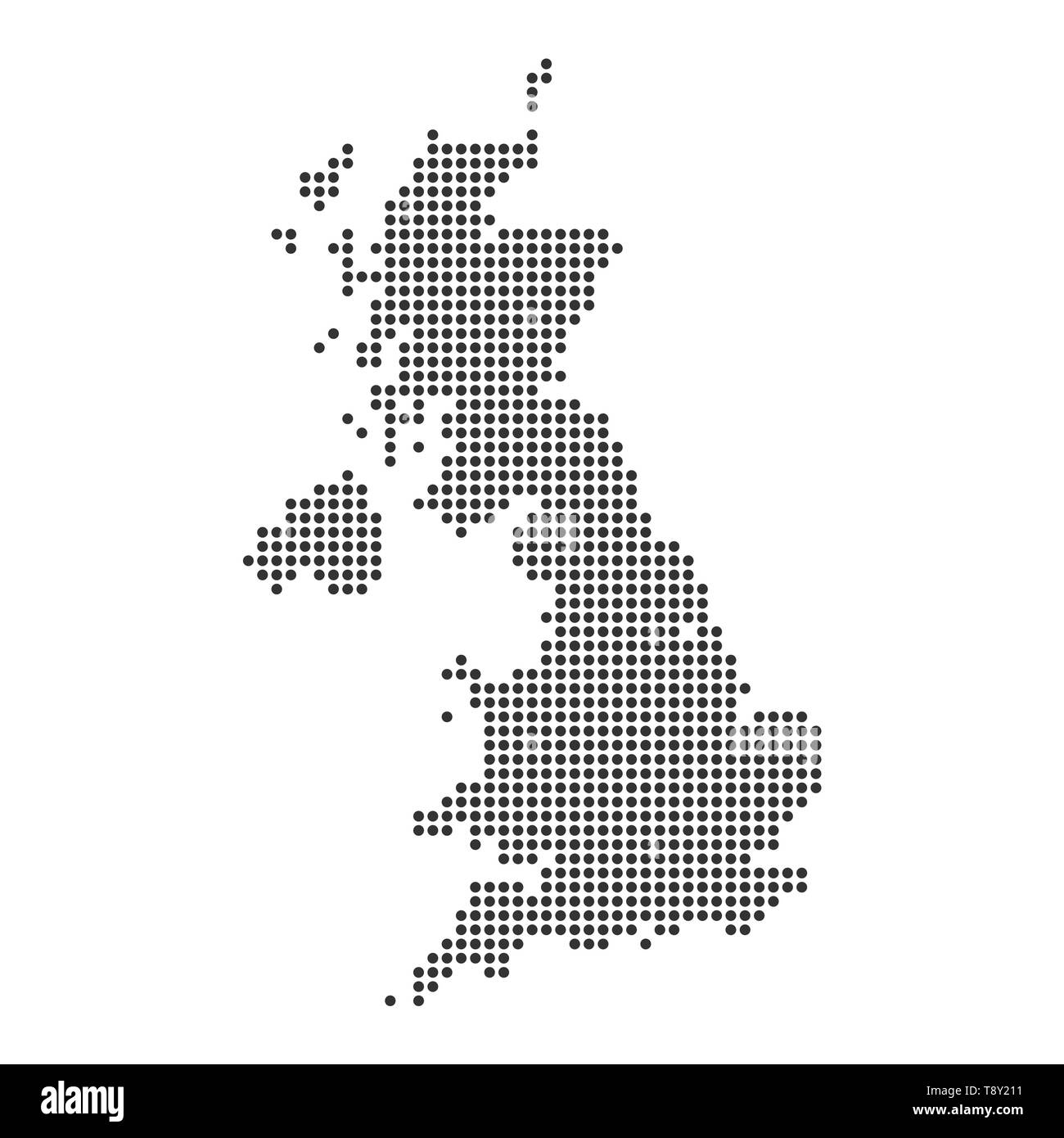 Map with dot - United Kingdom . Template for your design Stock Vector ...