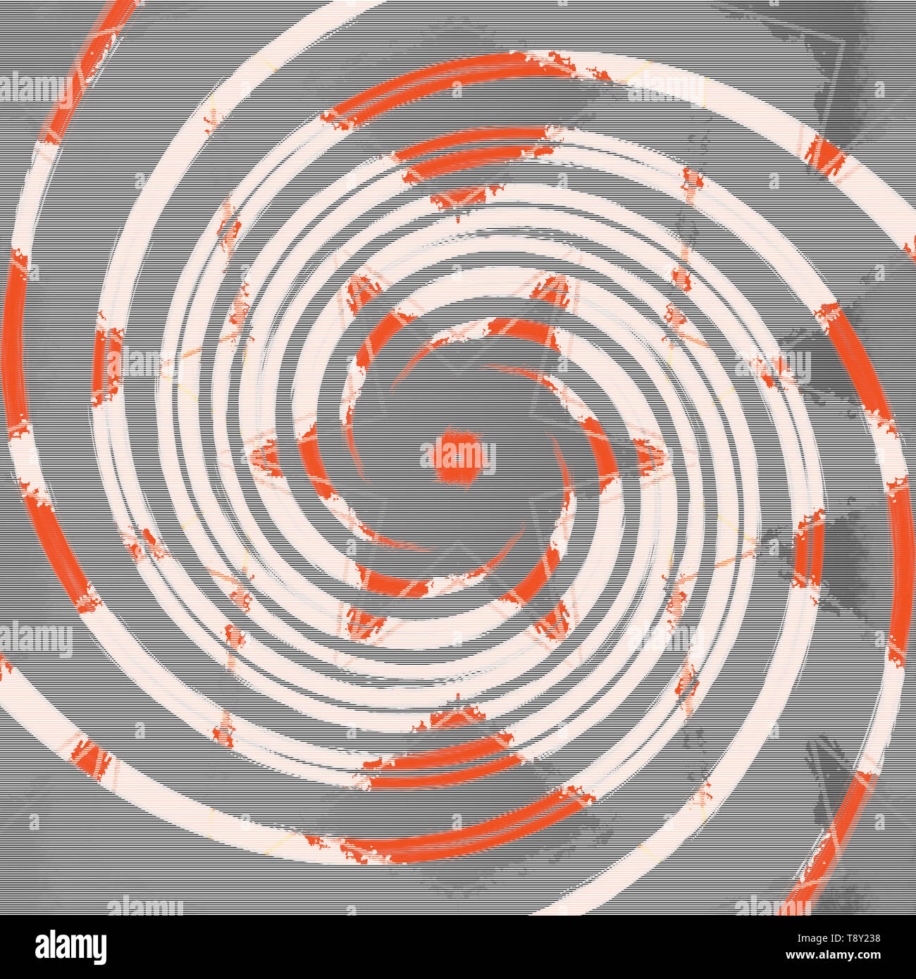 Cool wrapping paper in gray, white and red colors with different shapes ...
