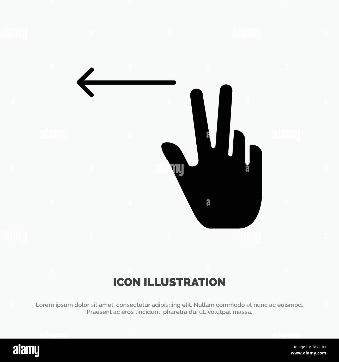 Left Hand Fingers Thumb Stock Vector Images - Alamy