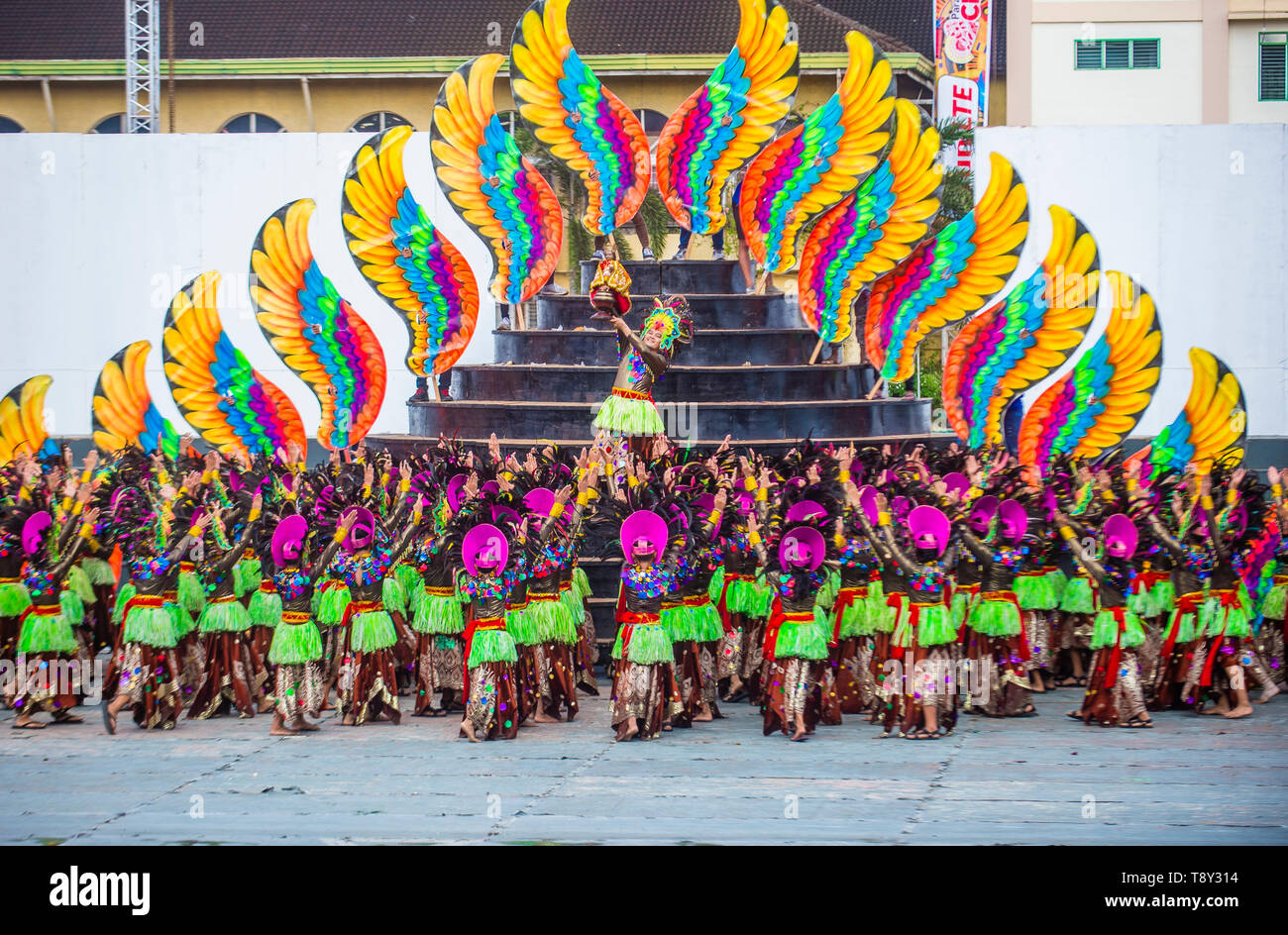 Participants in the Sinulog festival in Cebu city Philippines Stock ...