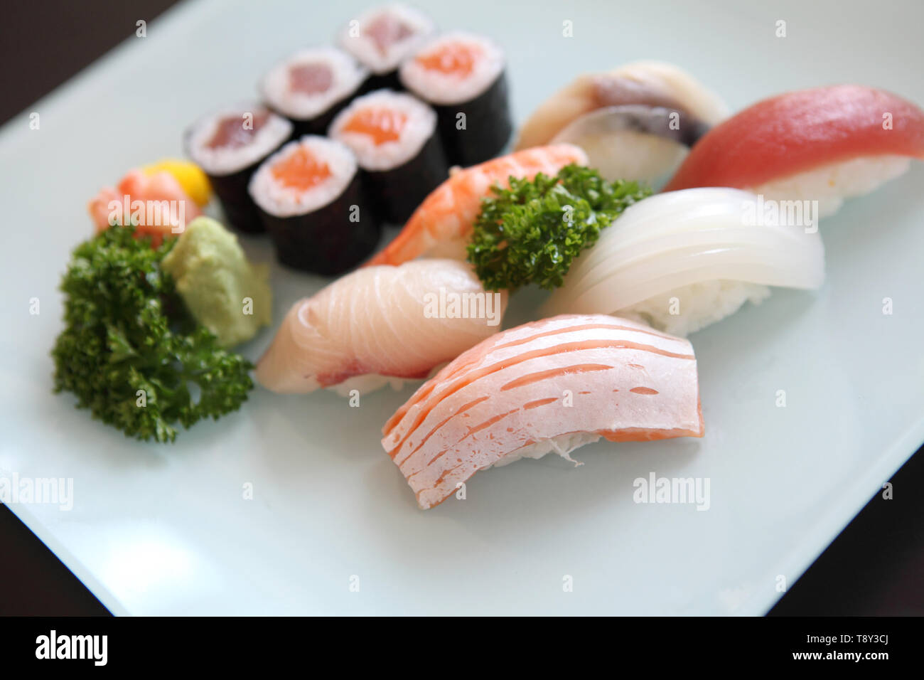 Japanese sushi meat octopus hi-res stock photography and images - Alamy