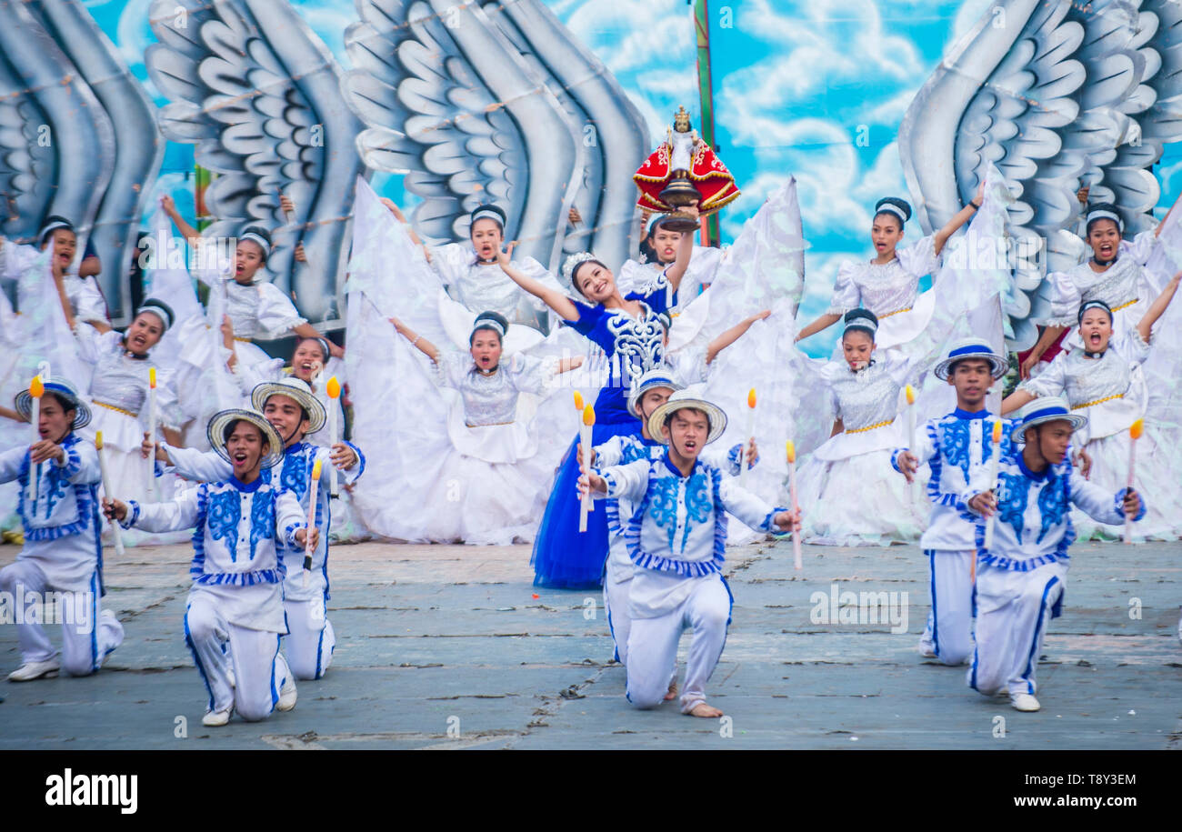Participants in the Sinulog festival in Cebu city Philippines Stock ...