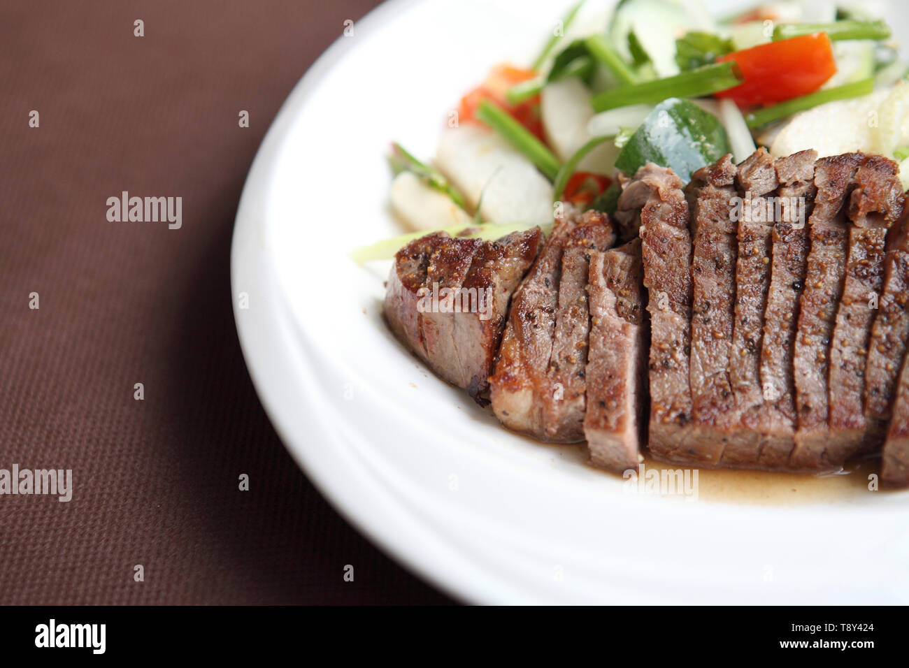 Ribeye steak grilled vegetables hi-res stock photography and images - Alamy