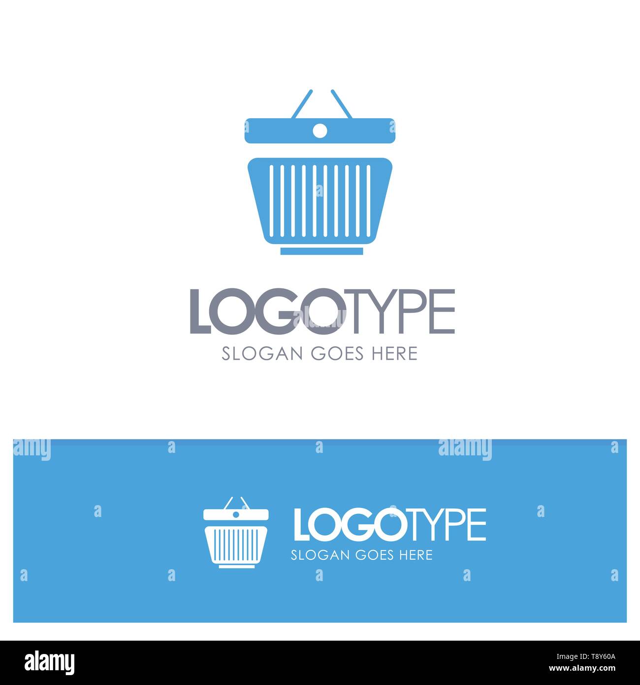 Retail basket logo Stock Vector Images - Alamy