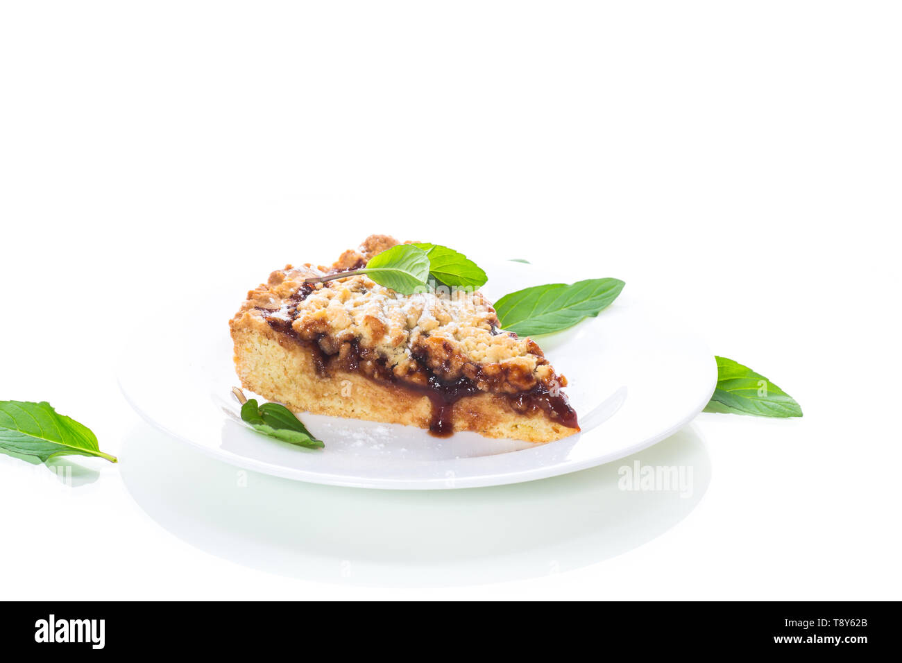 Fruit cake in jelly on Cut Out Stock Images & Pictures - Alamy