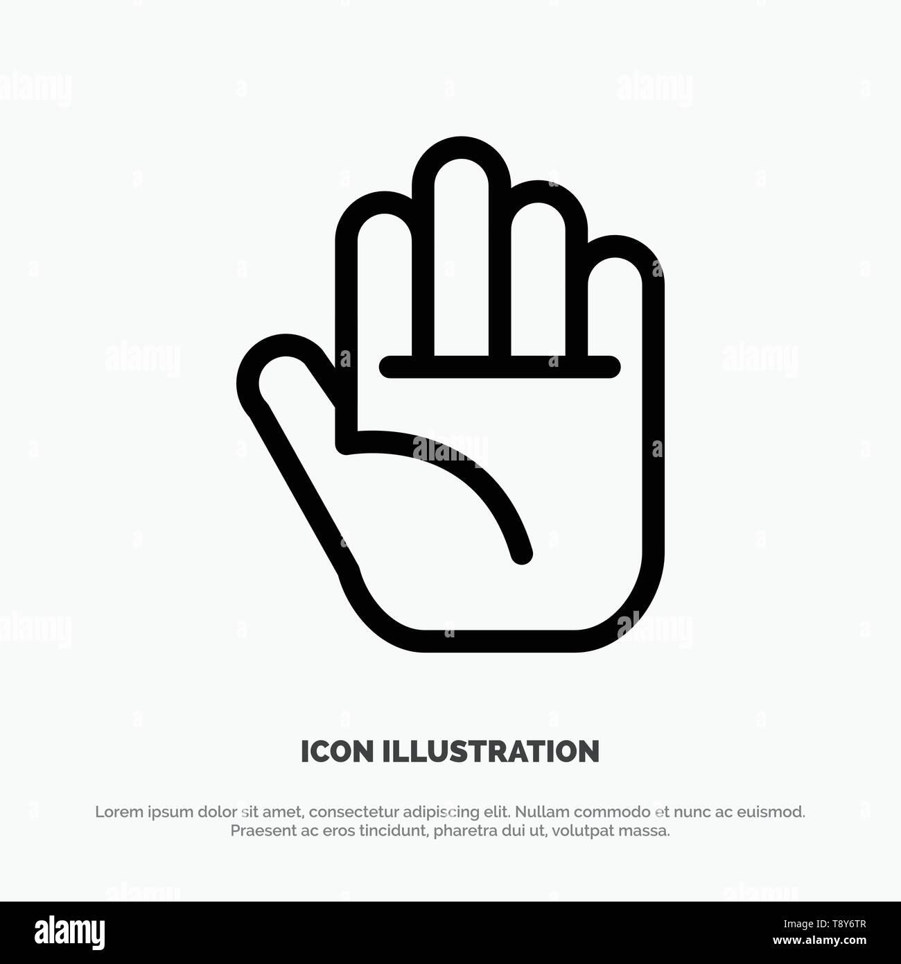 Thumb hand up icon vector design object Stock Vector Images - Alamy