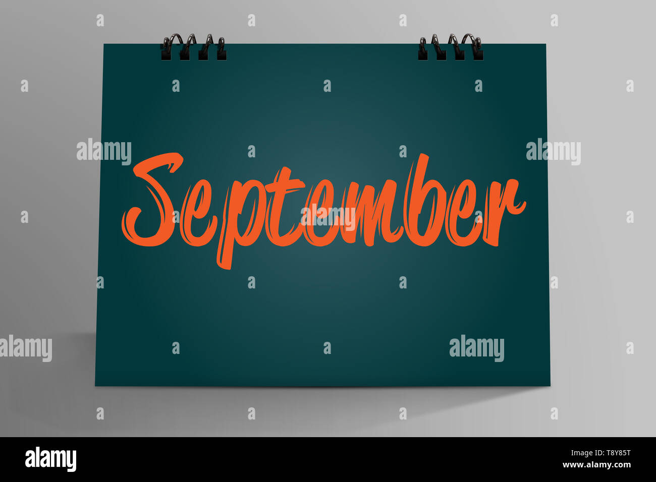 September table calendar 3d hi-res stock photography and images - Alamy