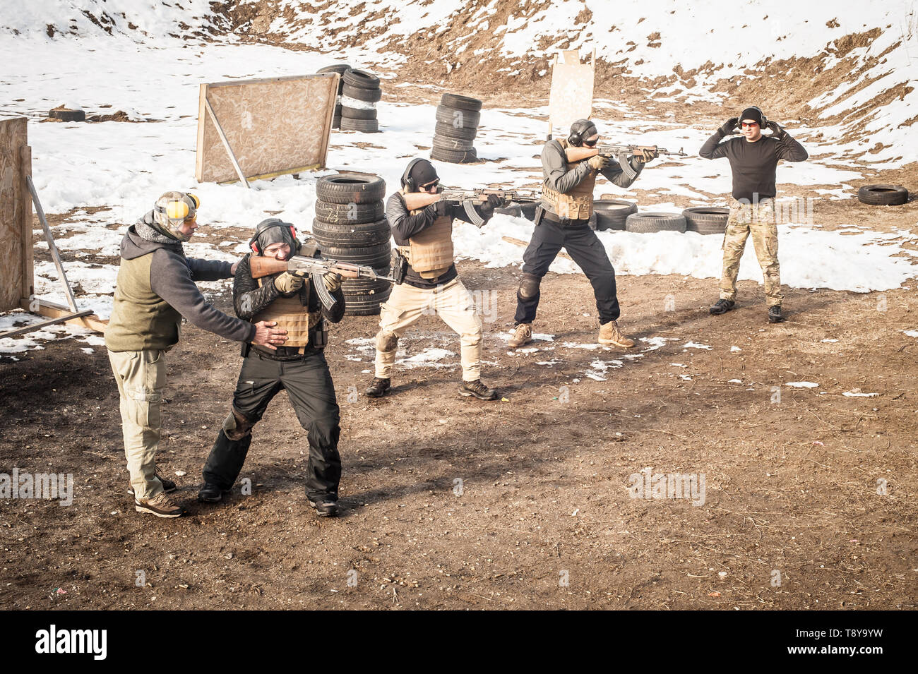 Two instructors had firearm tactical shooting training with group of ...