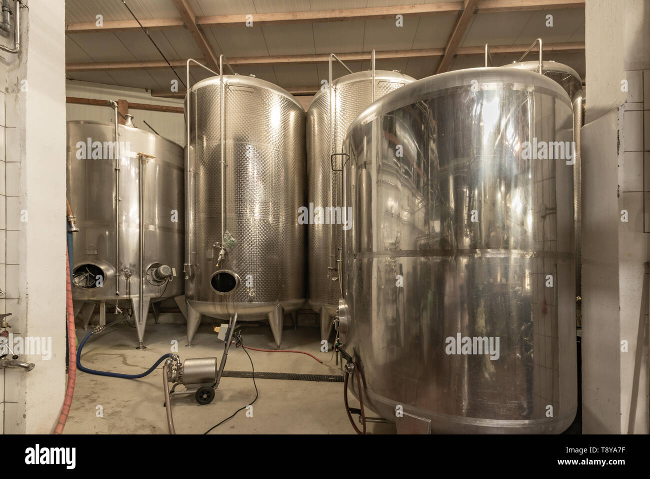 Large steel tanks hi-res stock photography and images - Alamy