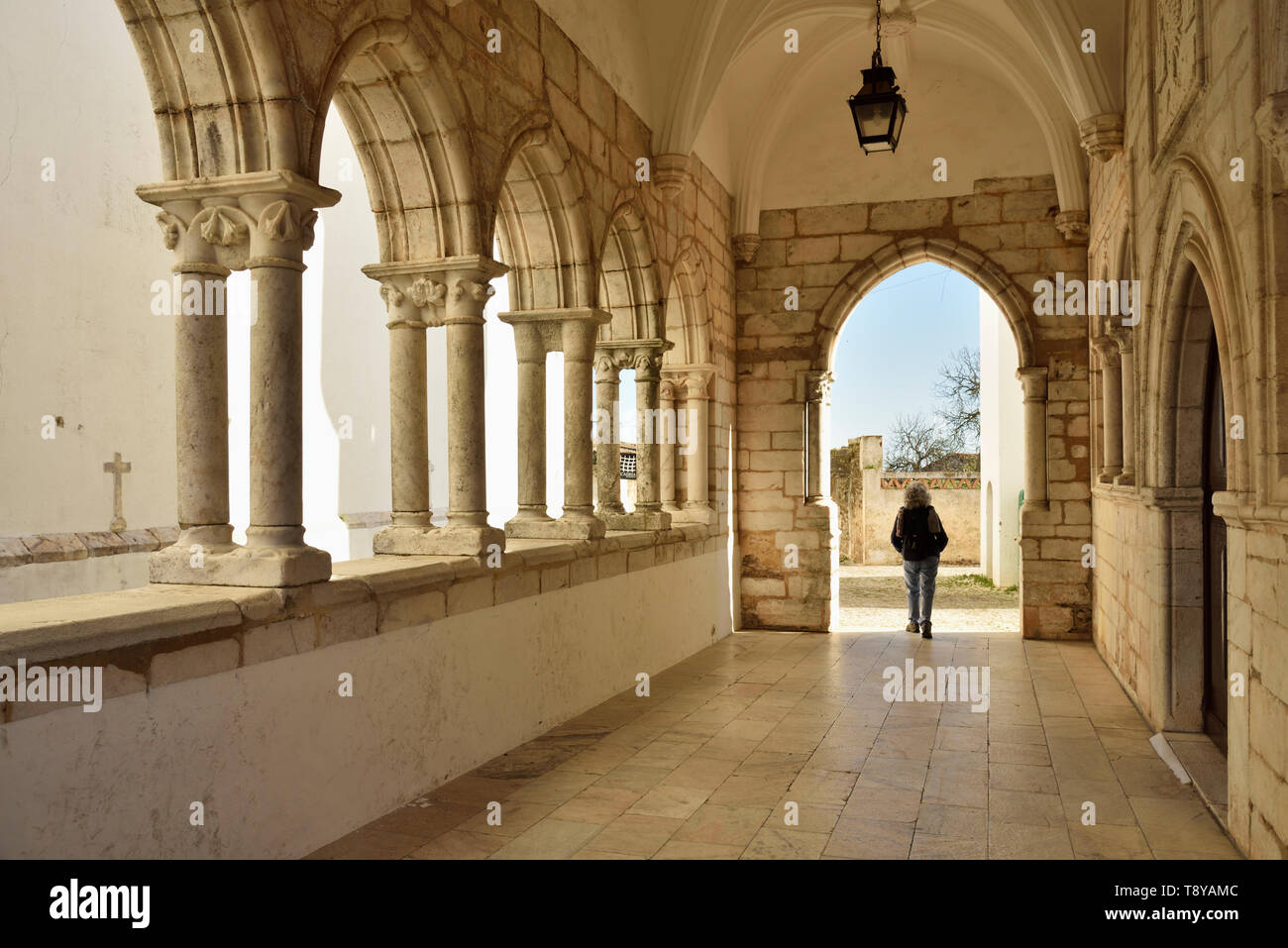 The archway of the Paco da Audiencia of the medival walled city of ...