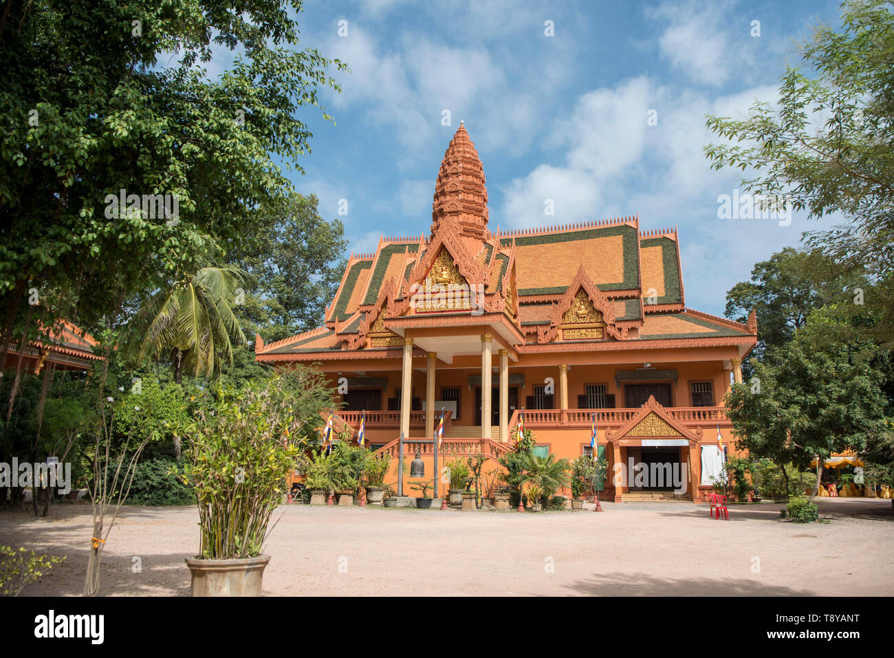 the Wat Bo Temple in the city of Siem Reap in northwest of Cambodia ...