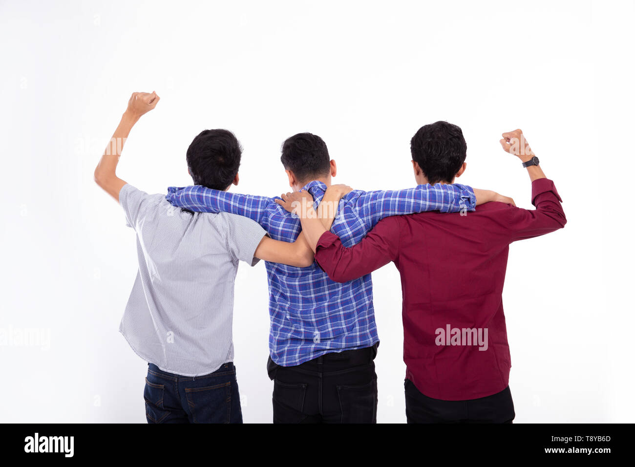 best friend holding hand shoot from behind Stock Photo - Alamy