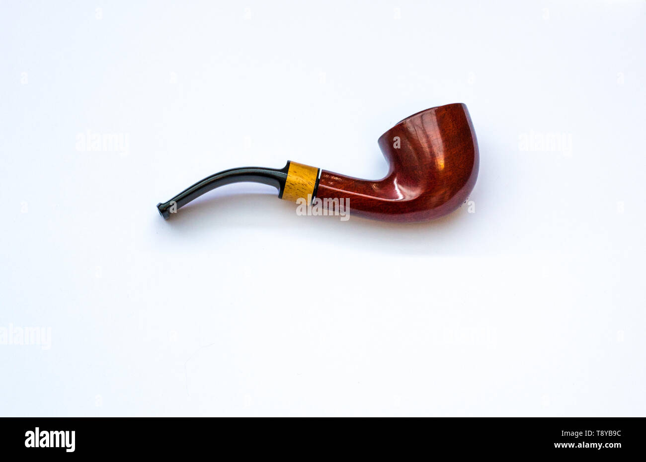 Tobacco smoking pipe isolated on a white background Stock Photo - Alamy
