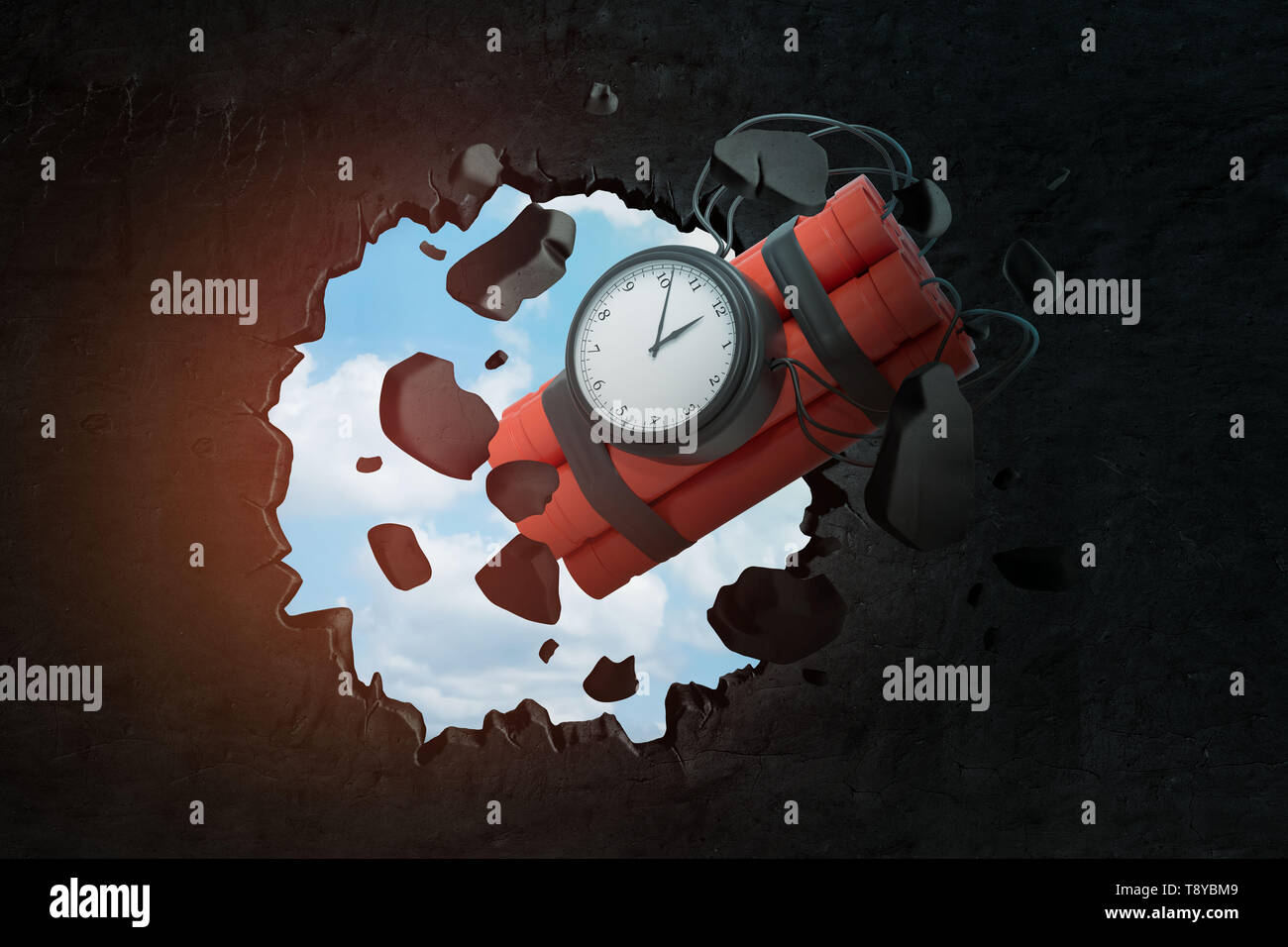 Tnt dynamite red bomb timer hi-res stock photography and images - Alamy