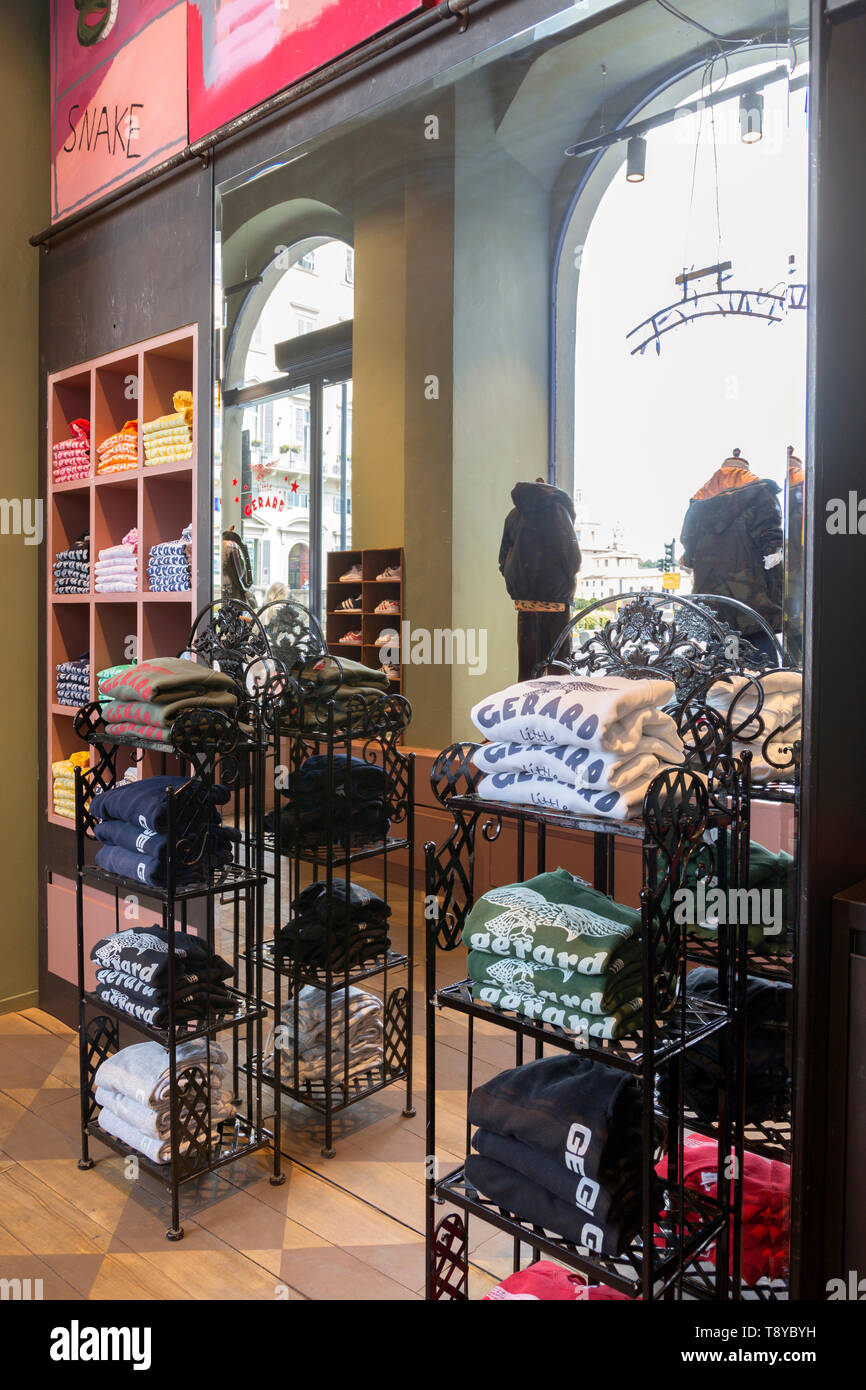 Retail shop for kids in Milano, Italy Stock Photo - Alamy