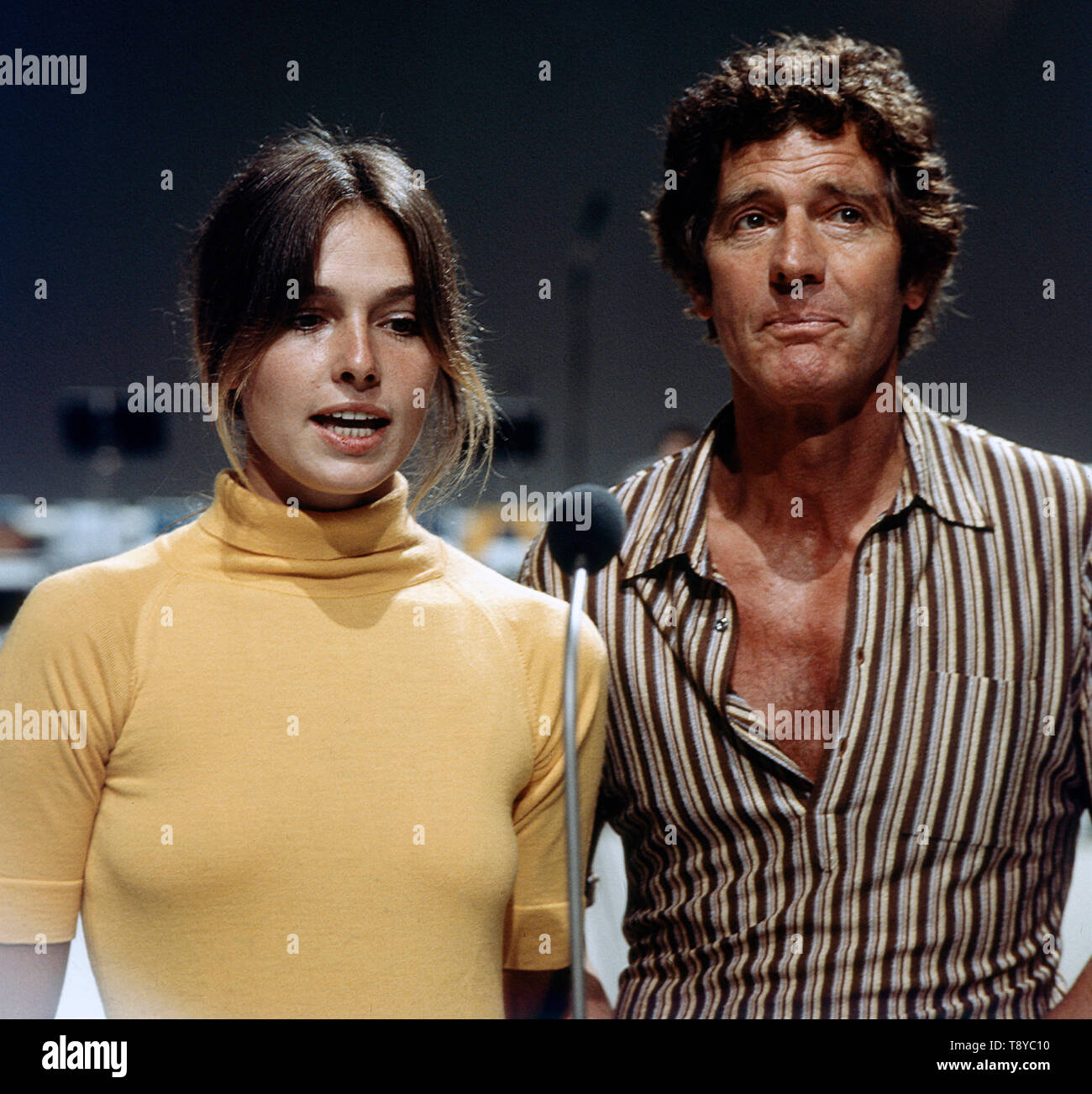 Das berühmte Schauspieler Ehepaar Paul Hubschmid und Eva Renzi während ...