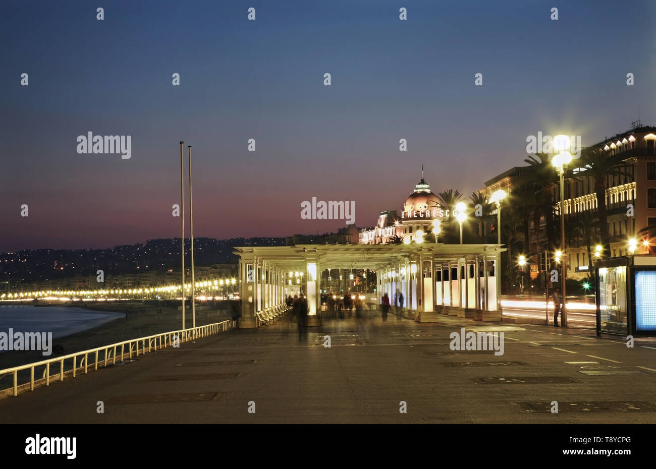 Promenade des Anglais (Walkway of English) in Nice. France Stock Photo ...