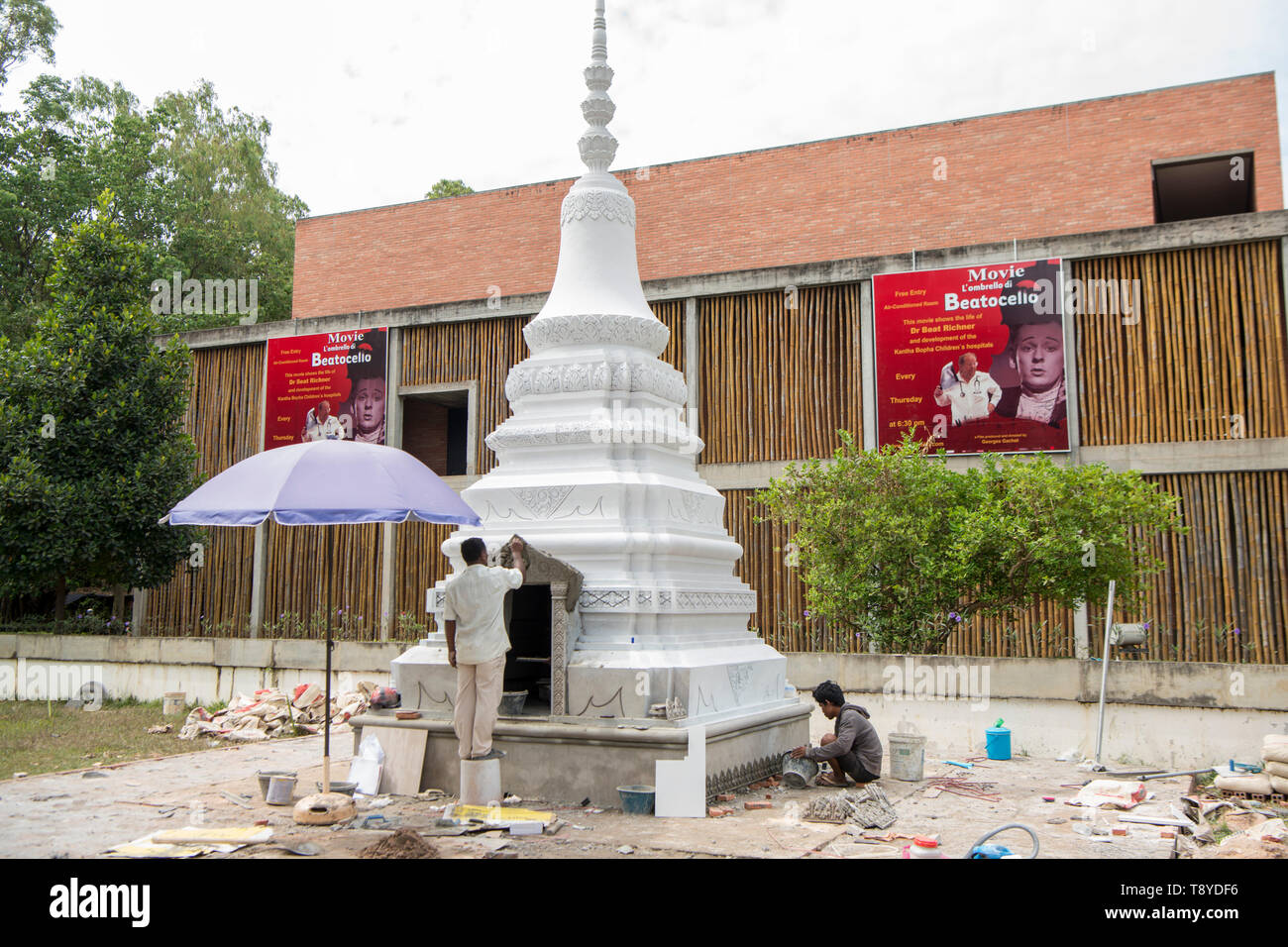 the tomb of Doktor Beat Richner of Beatocello is in construction at the ...