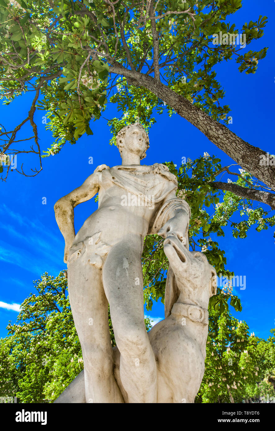Statue of Endymion, Son of Zeus from Les Jardins de La Fontaine in ...