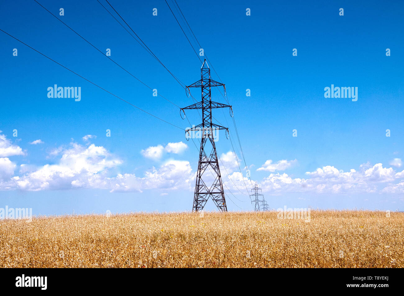 High tension towers hi-res stock photography and images - Alamy
