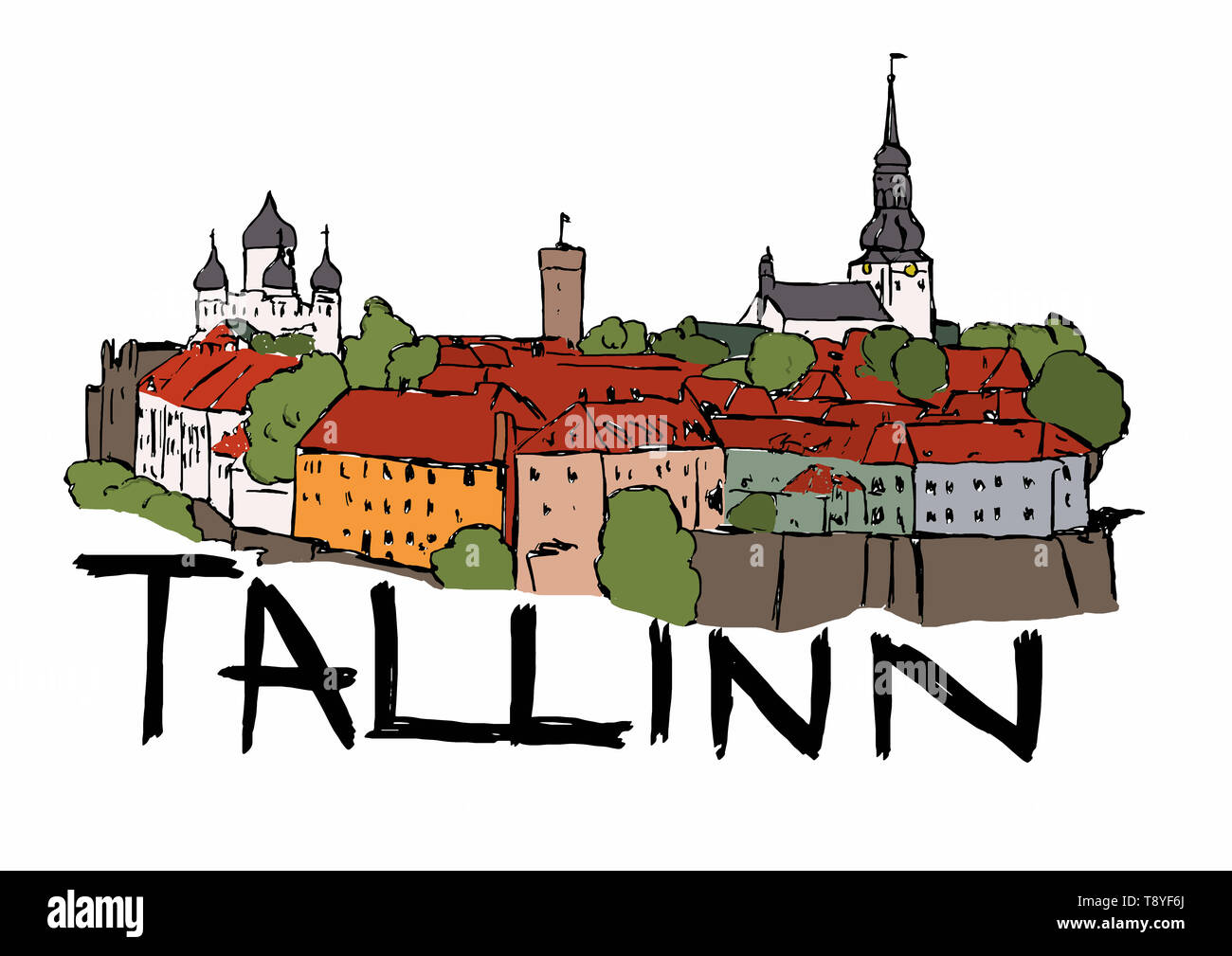 Tallinn capital city Stock Photo - Alamy