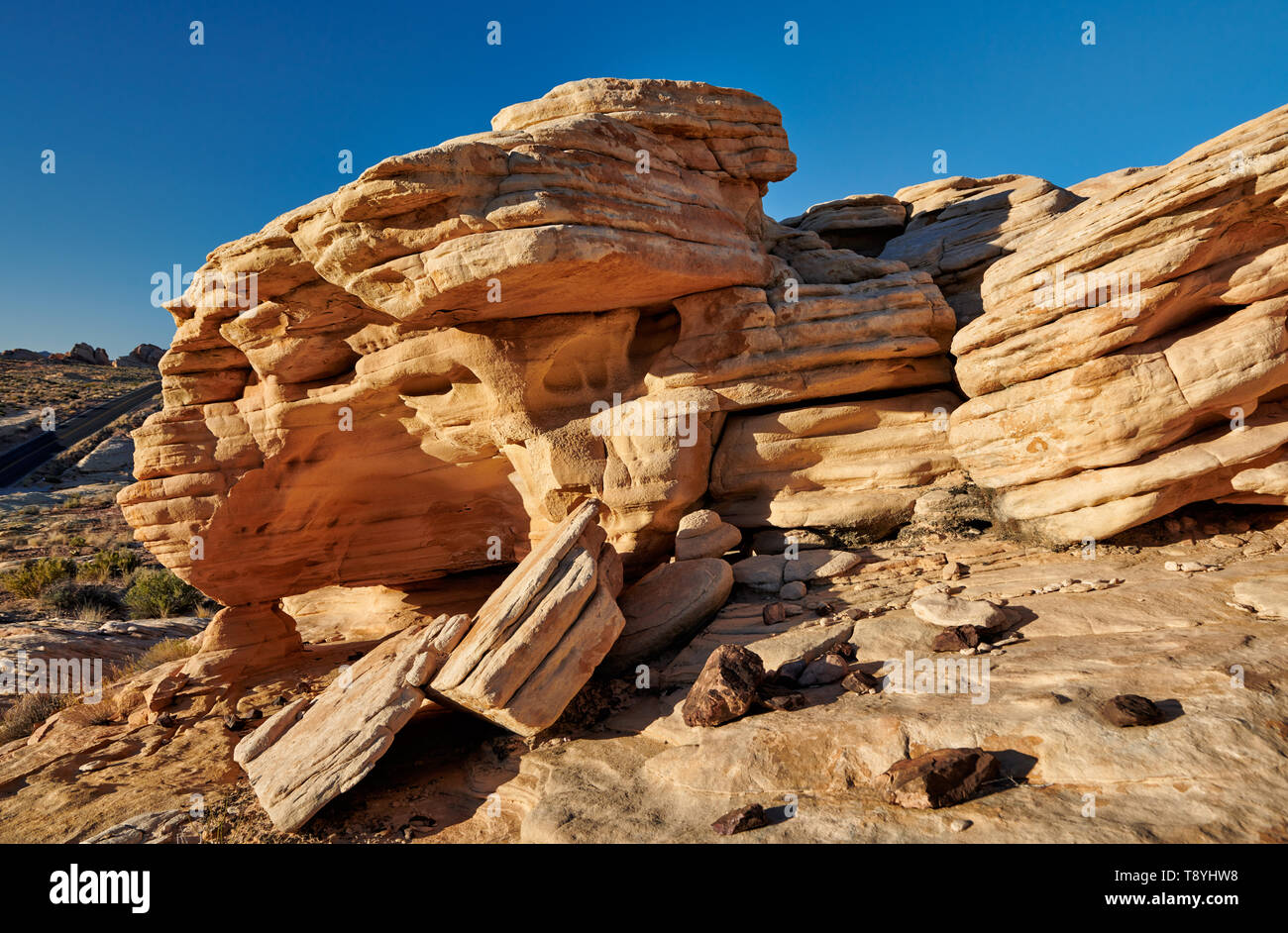 stone structures of Valley of Fire State Park, Nevada, USA, North ...