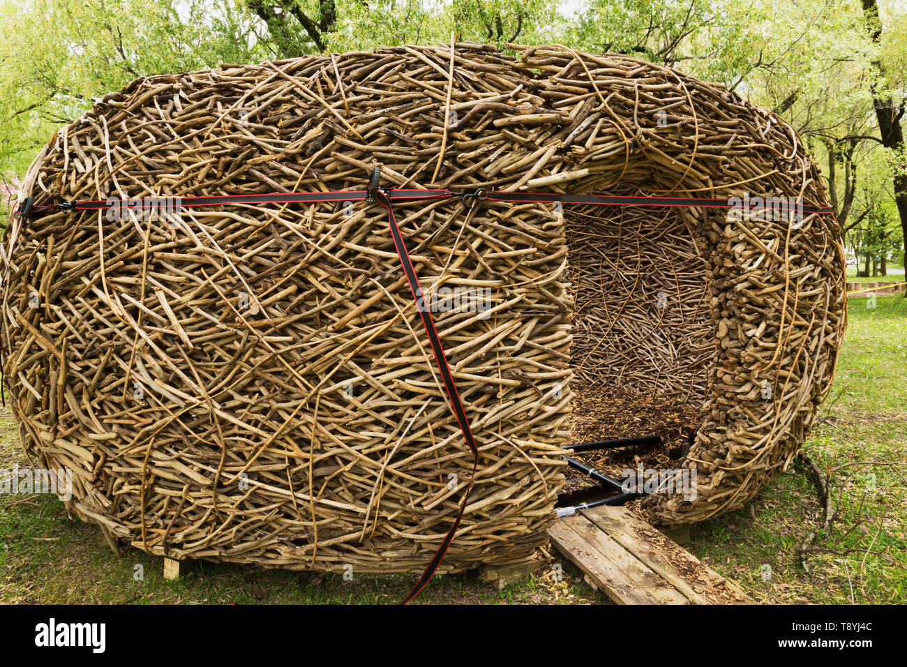 Hut of branches hi-res stock photography and images - Alamy