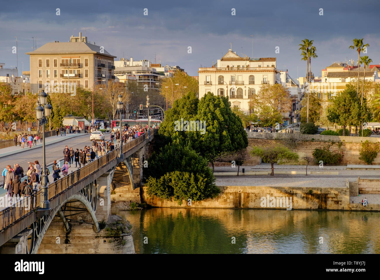 Isabel II bridge, Seville, Andalusia, Spain Stock Photo - Alamy