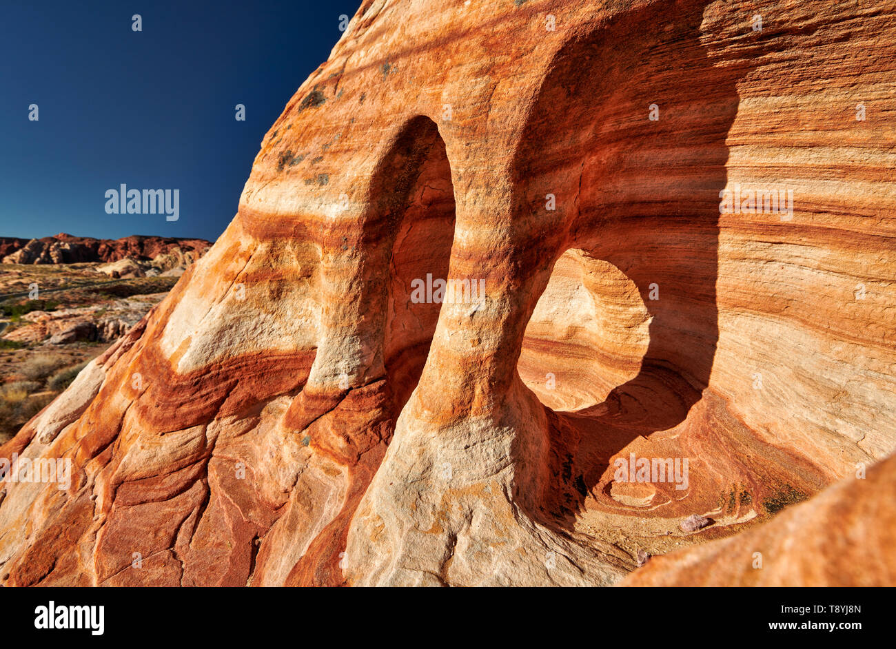 stone structures of Valley of Fire State Park, Nevada, USA, North ...