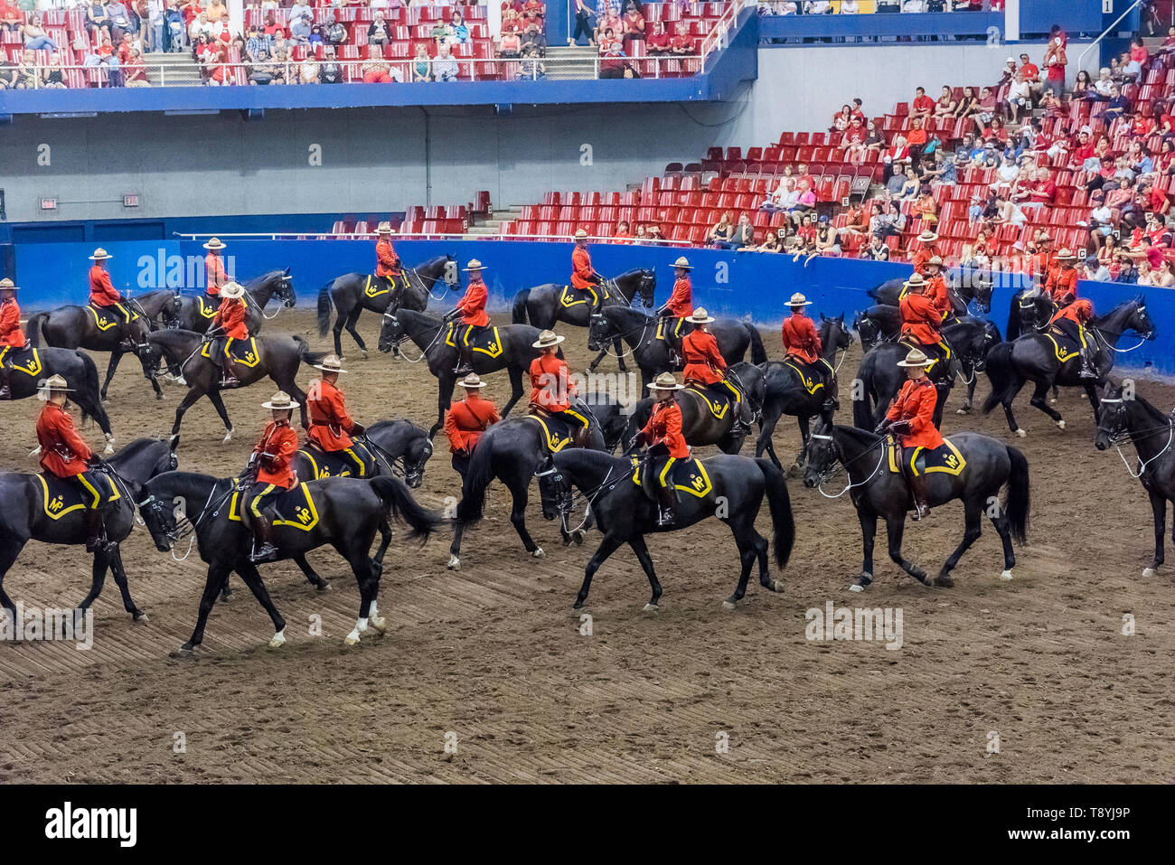 RCMP Musical Ride performance, Vancouver, British Columbia, Canada ...