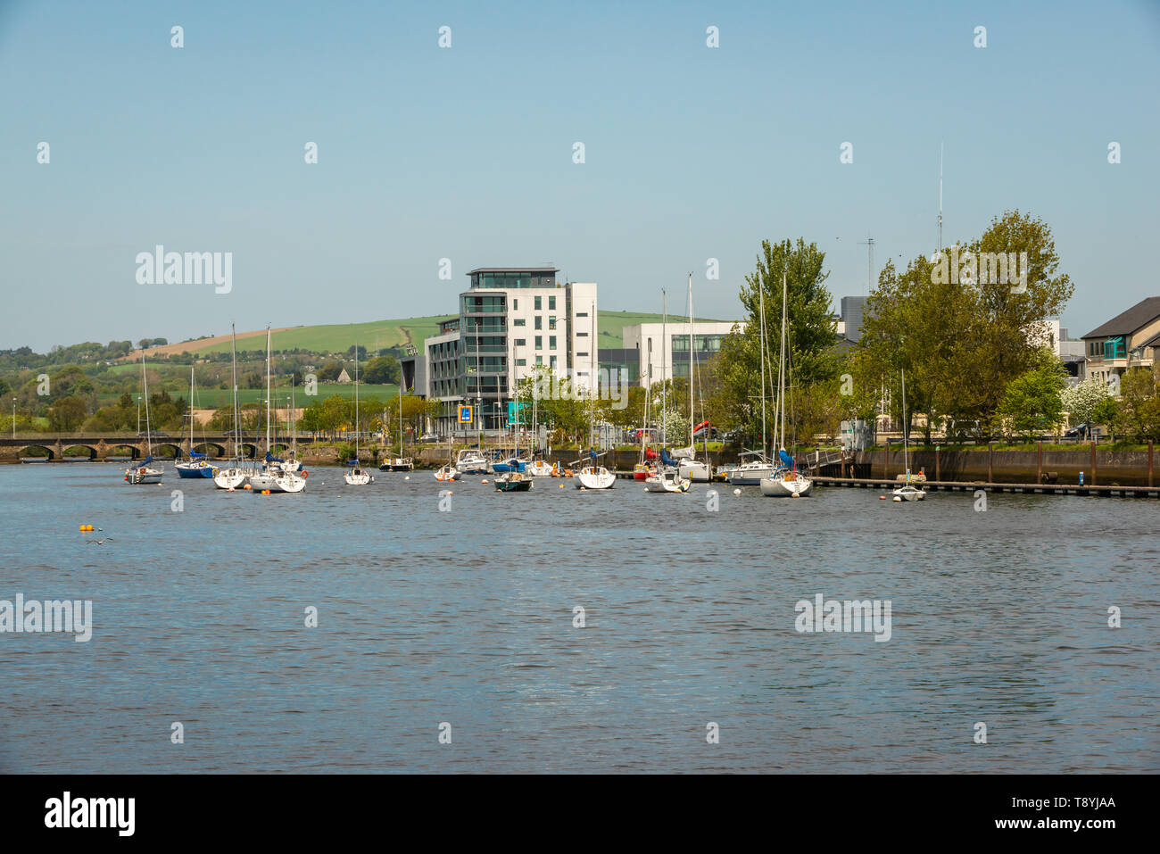 View on Arklow Town in Ireland Stock Photo - Alamy