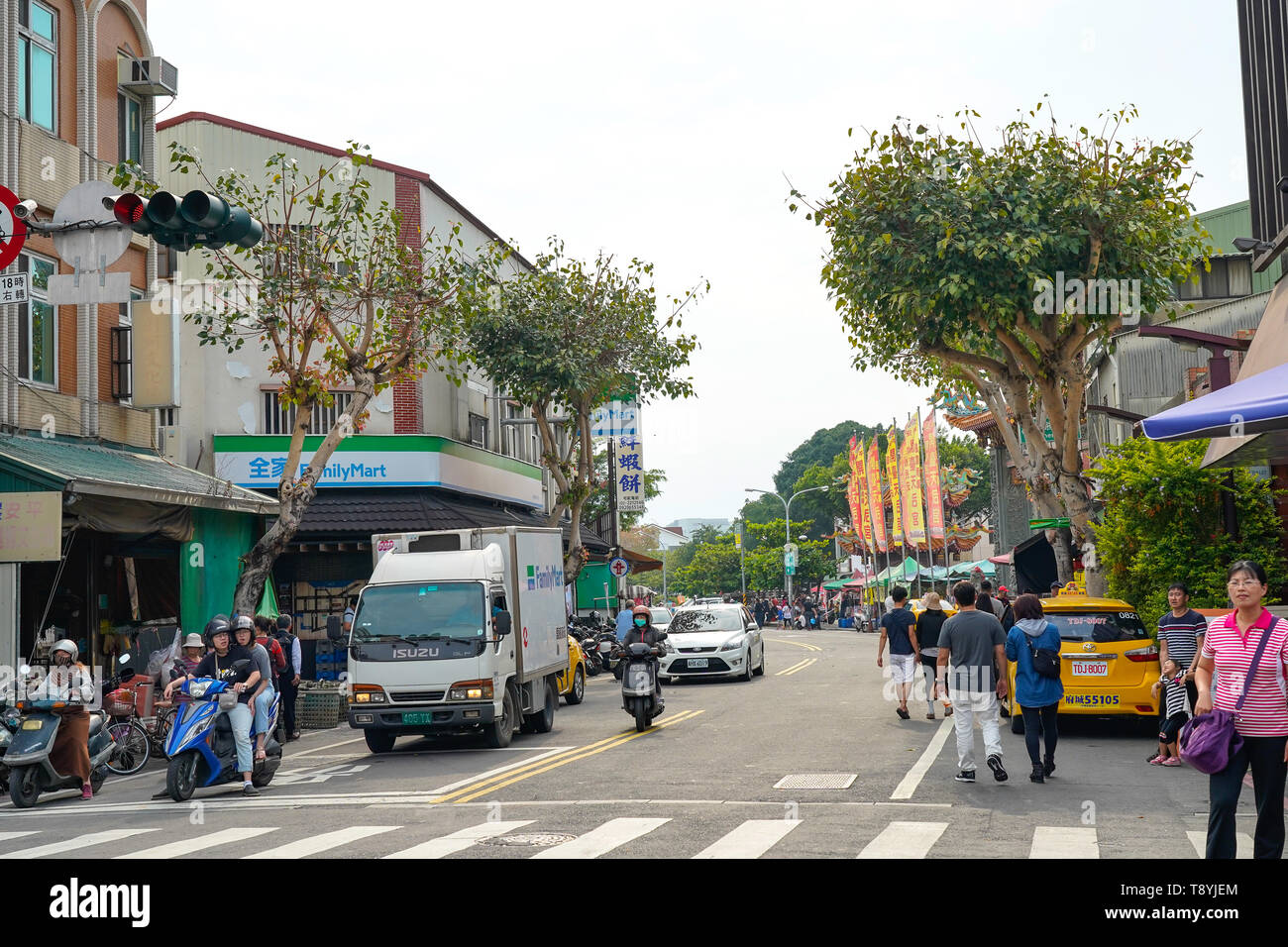 Anping old street ( Yanping Street ). A historic street in Anping ...