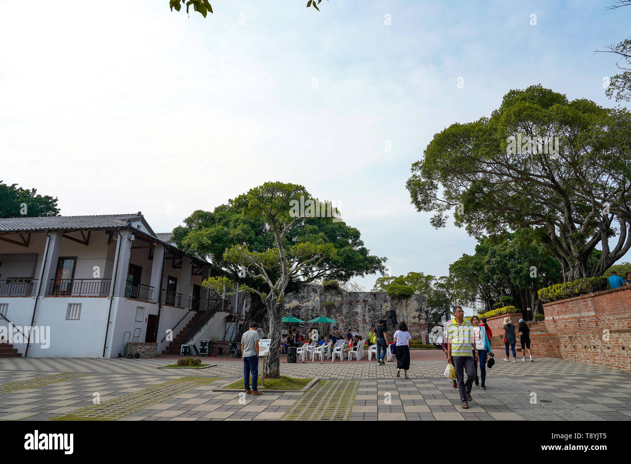 Anping Old Fort in Tainan, Taiwan. Anping Fort is built on the ...