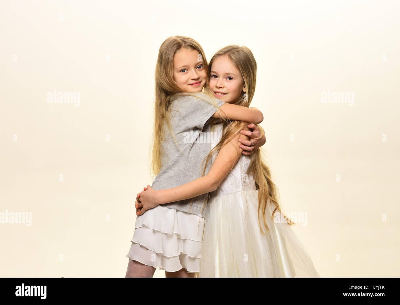 love. family love concept. love of two girls sisters. love and ...