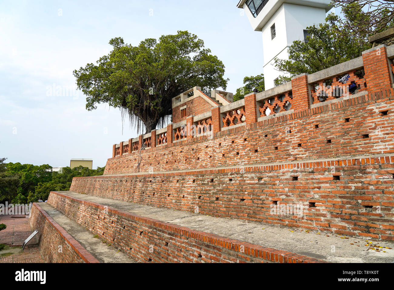 Anping Old Fort in Tainan, Taiwan. Anping Fort is built on the ...