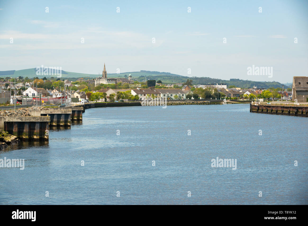 View on Arklow Town in Ireland Stock Photo - Alamy