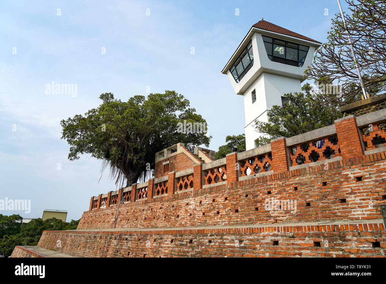 Anping Old Fort in Tainan, Taiwan. Anping Fort is built on the ...