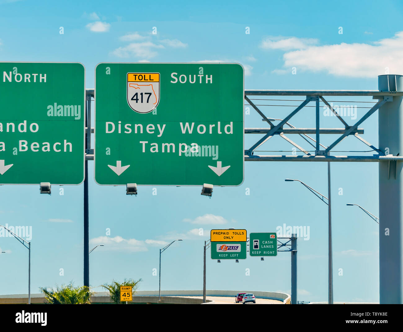Overhead road signs hi-res stock photography and images - Alamy