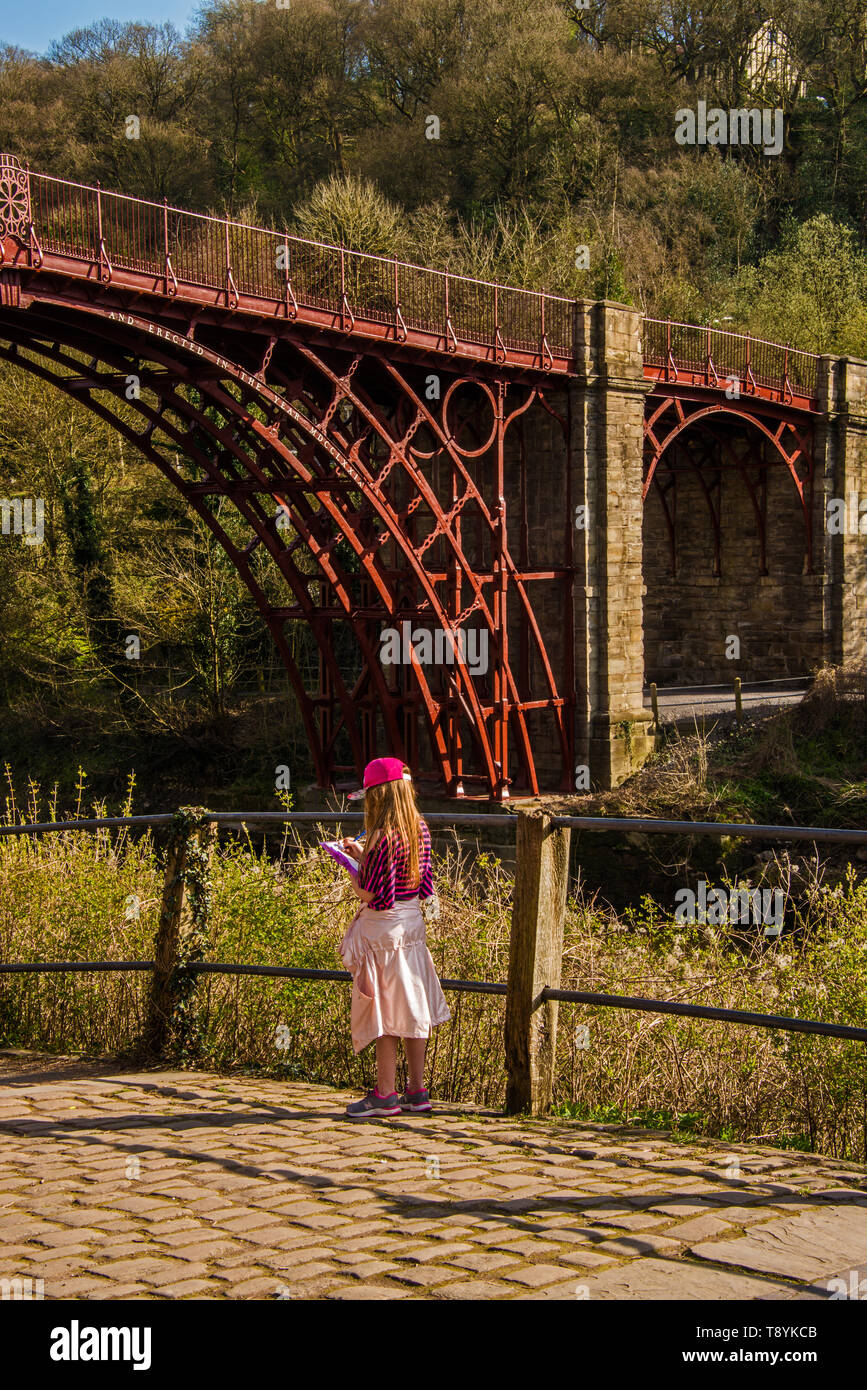 The iron bridge shropshire drawing hi-res stock photography and images ...