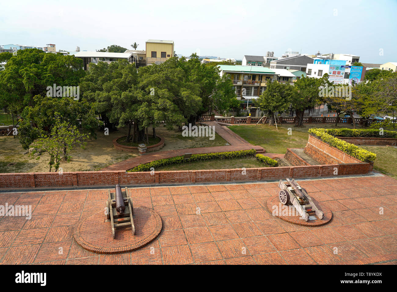 Anping Old Fort in Tainan, Taiwan. Anping Fort is built on the ...