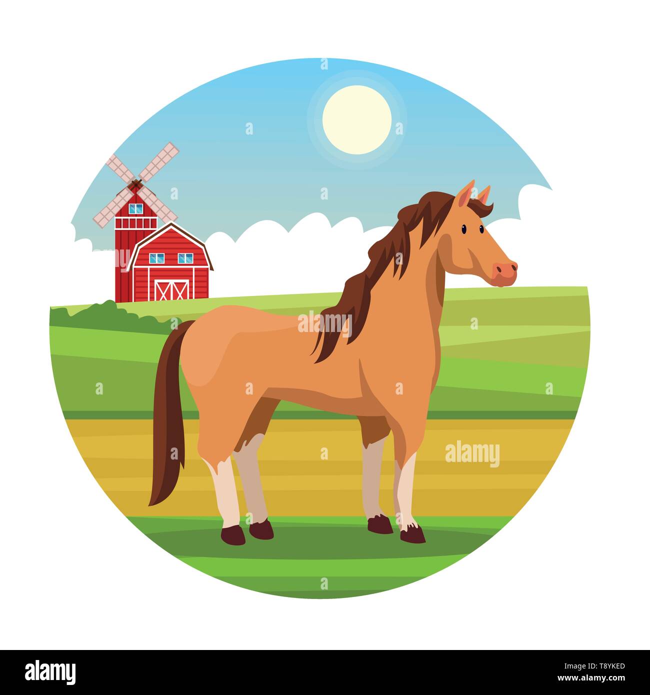 Farm rural animal cartoons Stock Vector Image & Art - Alamy