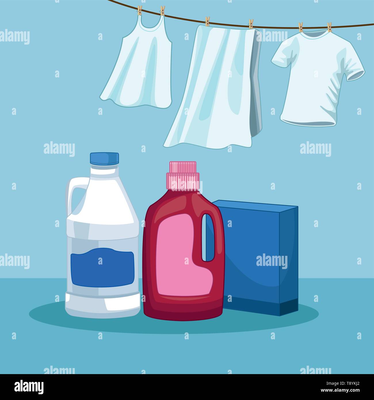 housekeeping and cleaning kit supplies Stock Vector Image & Art - Alamy