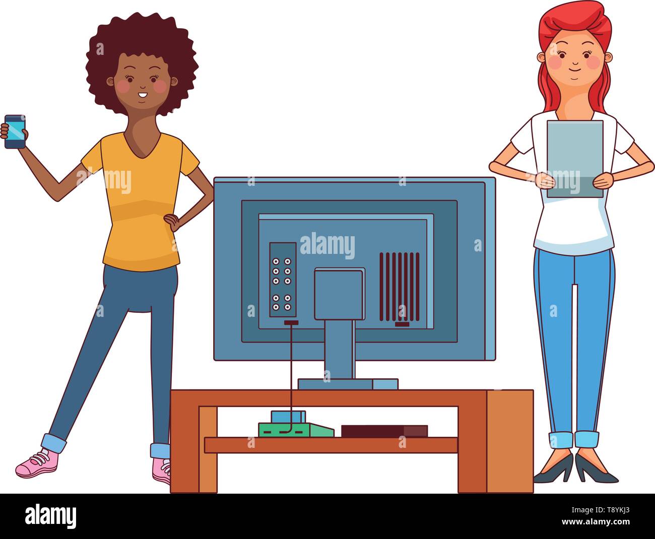 Video gaming party Cut Out Stock Images & Pictures - Alamy