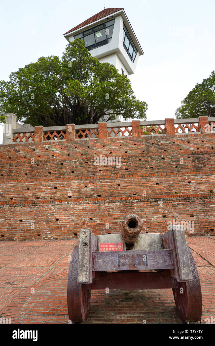 Anping Old Fort in Tainan, Taiwan. Anping Fort is built on the ...