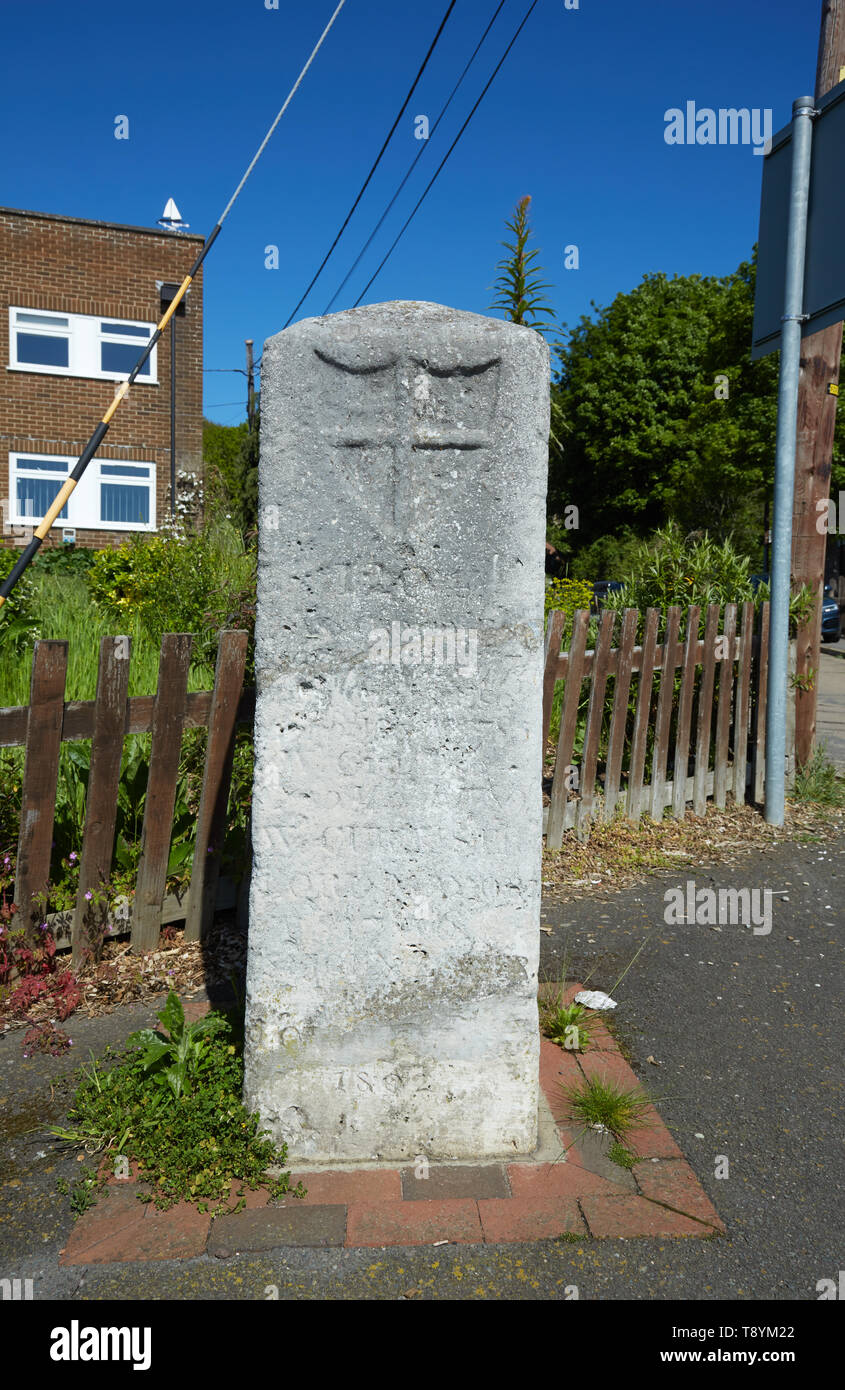 Photograph of the London Stone at Lower Upnor, Kent,UK Stock Photo - Alamy