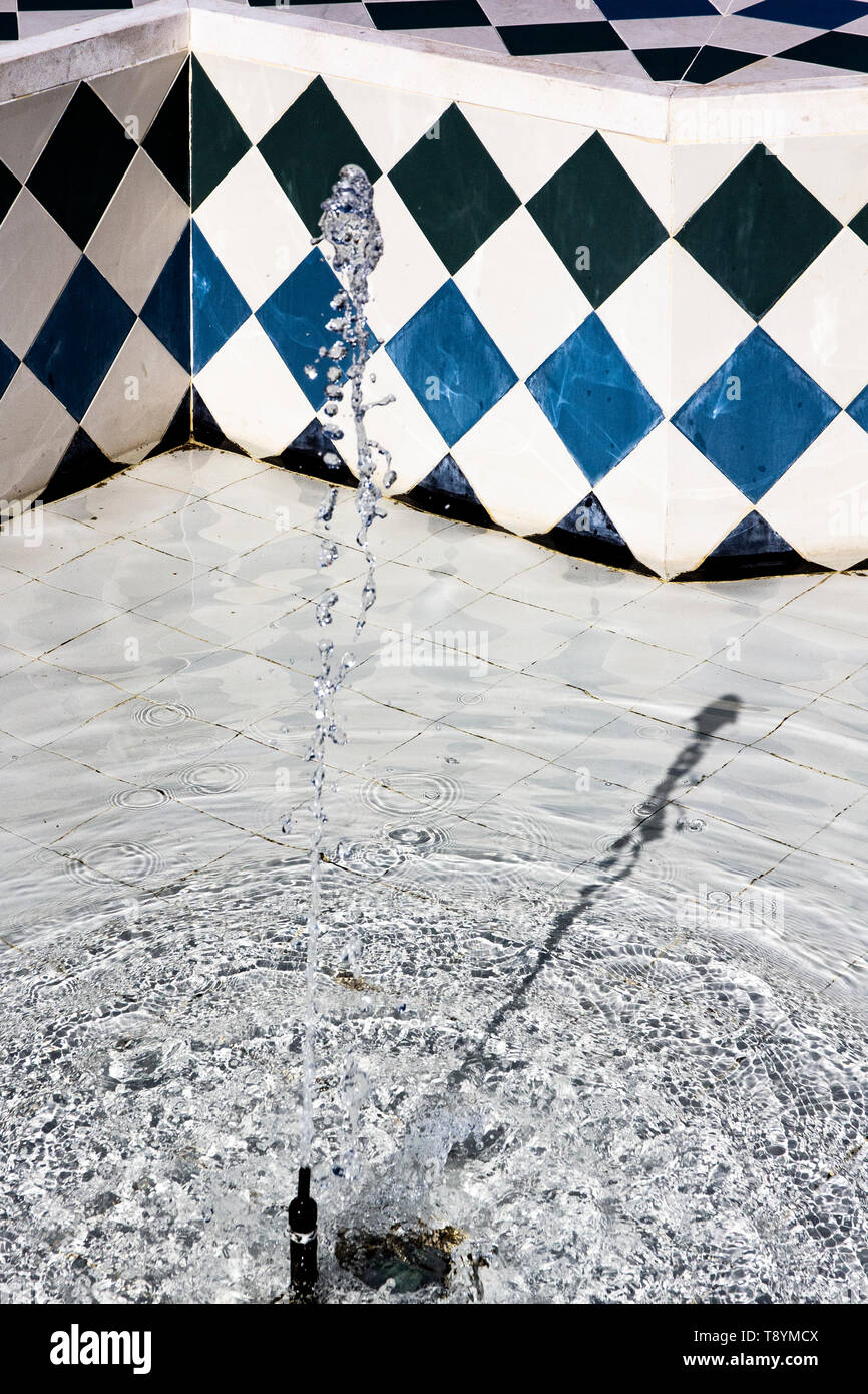 An Arabic fountain with some colorful tiles Stock Photo - Alamy