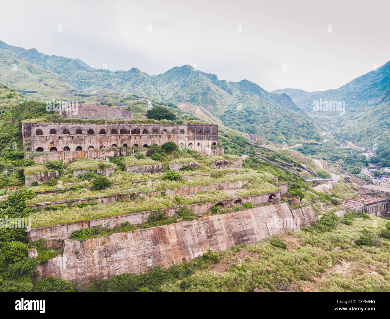 13-Layer Remains (Remains of Copper Refinery) Aerial View in Yinyang ...