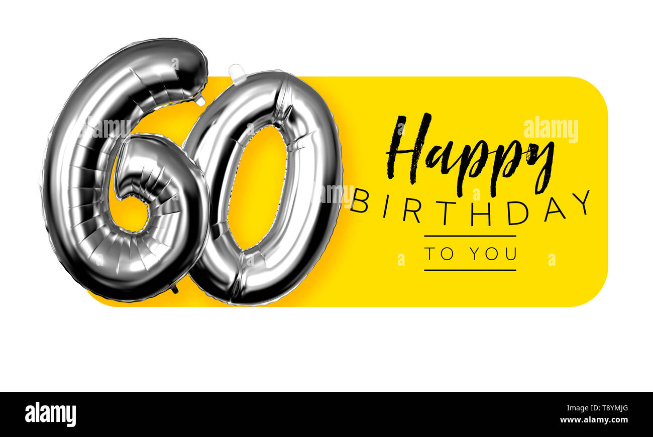 Happy 60th birthday Cut Out Stock Images & Pictures - Alamy