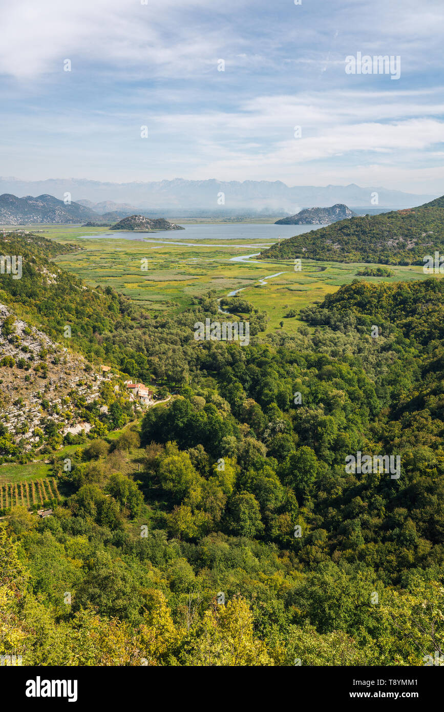 Lake Skadar — also called Lake Scutari, Lake Shkodër and Lake Shkodra — lies on the border of ...